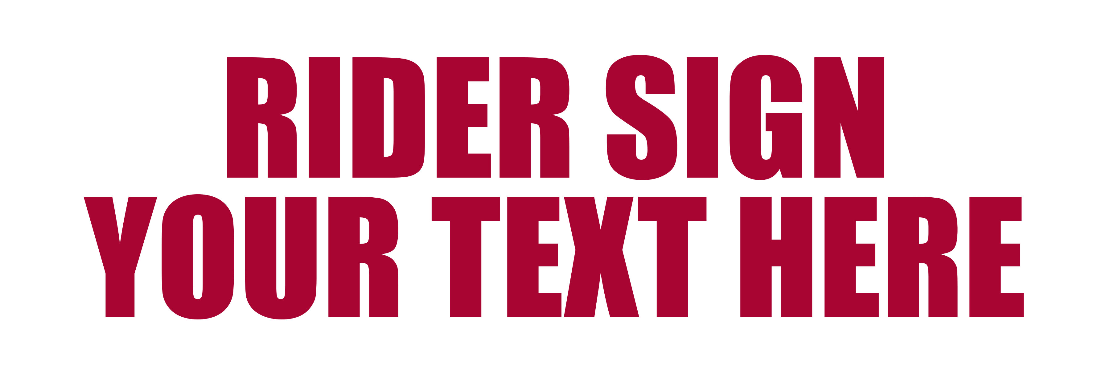 Rider Sign – Dittos Print